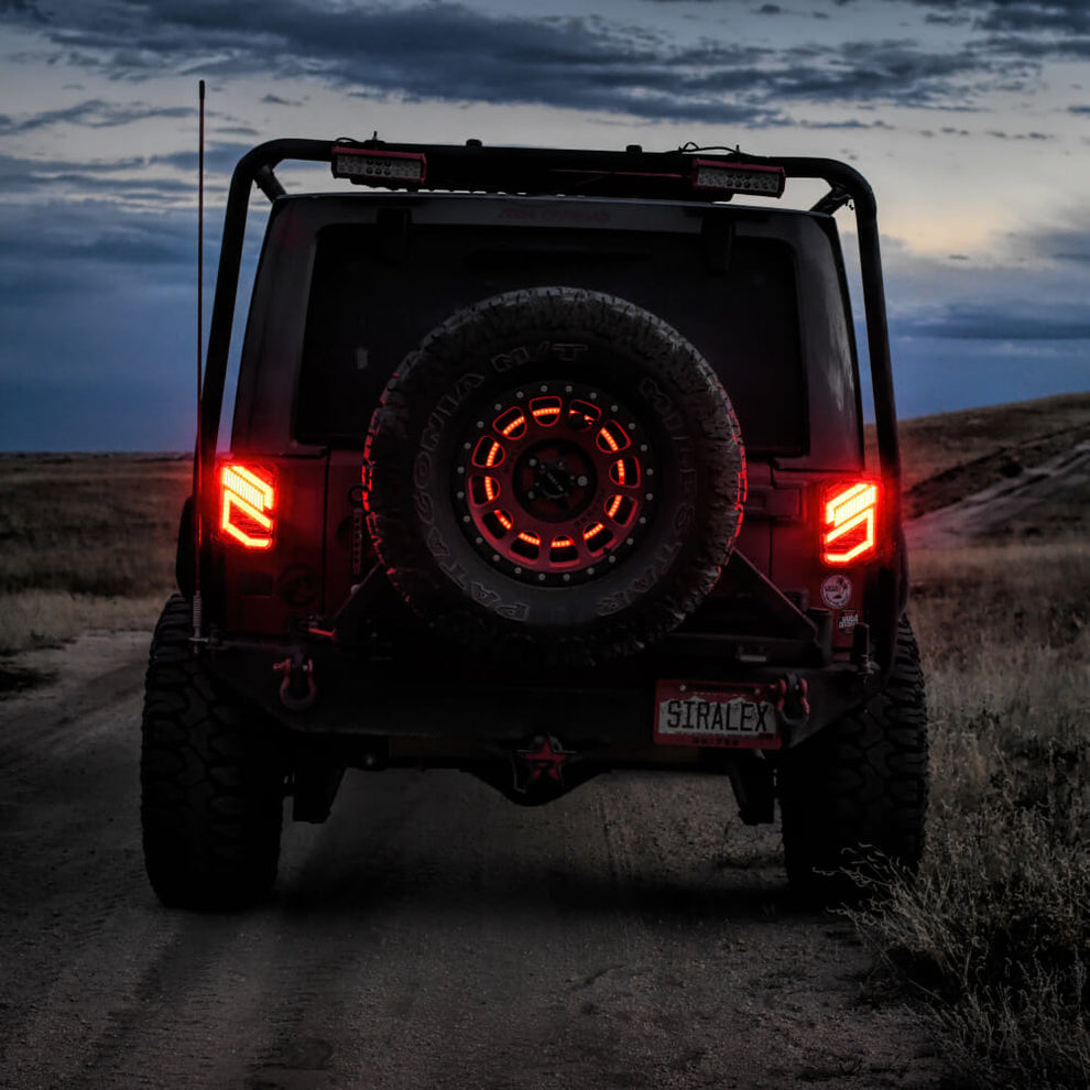 LOYO® LED Tail Lights Compatible With Jeep Wrangler JK JKU 2007-2018 ...